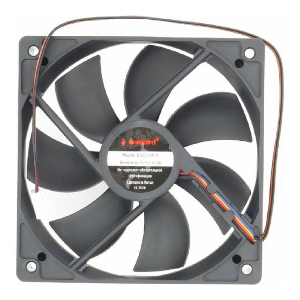 Корпусный вентилятор Gembird D12025HM-4 2000RPM 120х120х25 мм, 1 шт