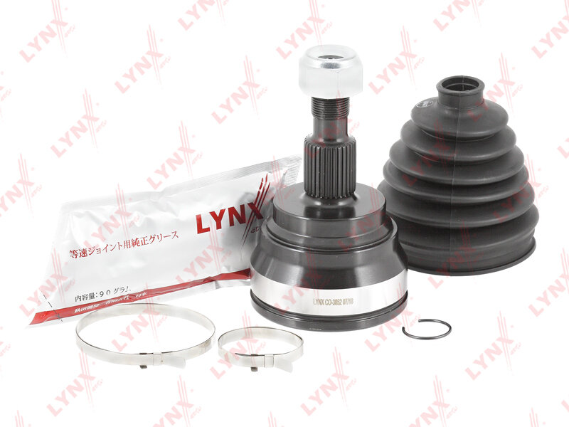 ШРУС наружный LYNXauto CO-3852. Для: Mercedes-Benz, Мерседес, GL320D-500(X164) 09> / ML280D-500(W164) 05> / R280-500(W251) 06>. Резьба 1 MM24x1,5. Шлицы наружные, шт. 30. Шлицы внутренние, шт. 37.