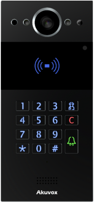 Вызывная панель Akuvox Black On-Wall (R20K)