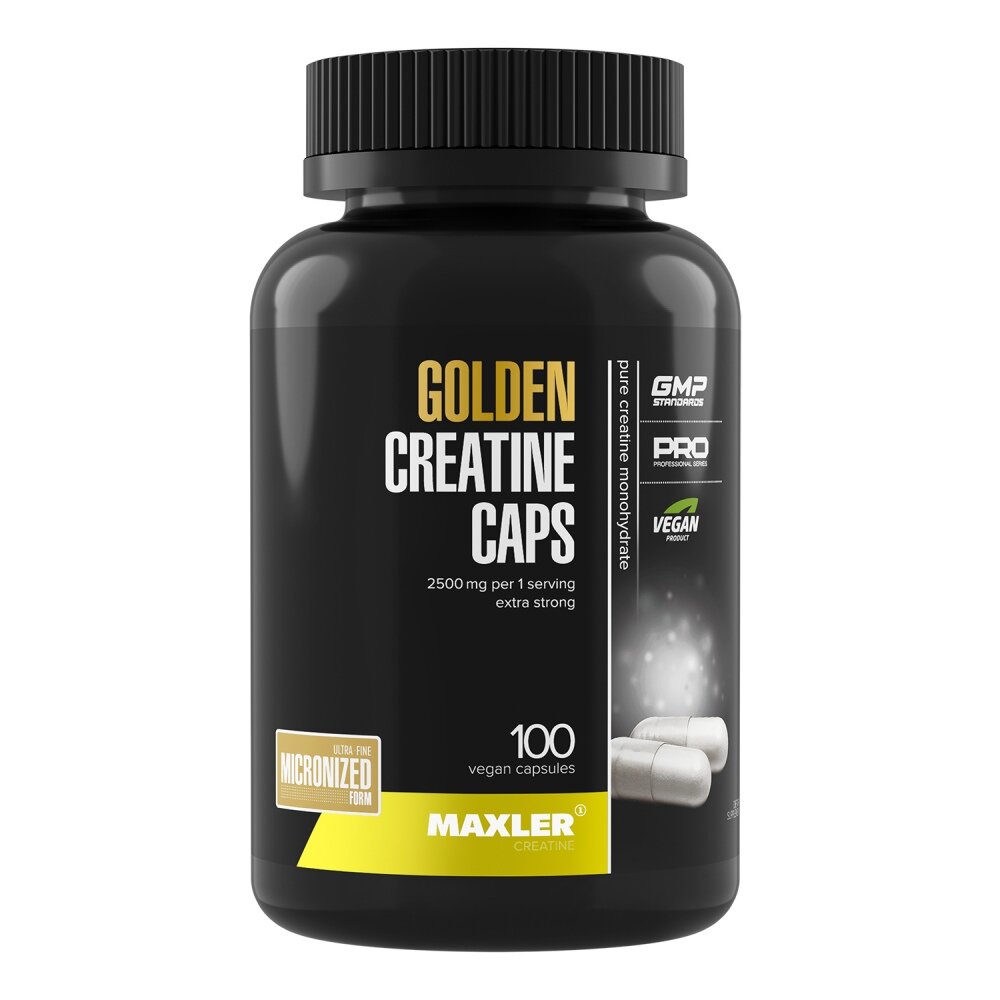 Креатин Maxler USA 100% Golden Creatine Capsules, 100 капсул