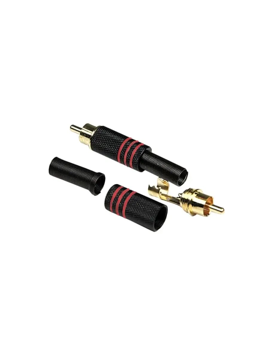 Разъем тюльпан кабельный, 1 шт. RCA200M/RD