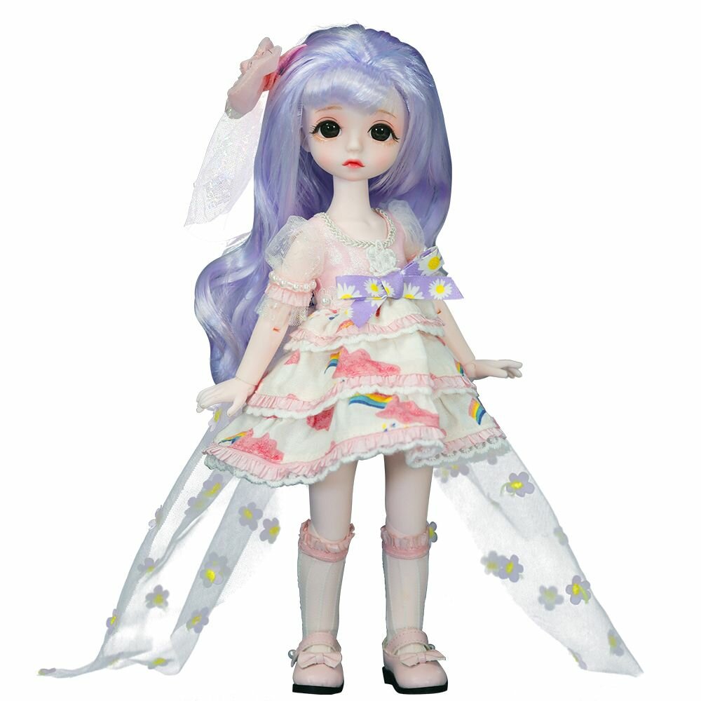 Пушистые игрушки кукла dream fairy 1/6, 28 см, платье bjd