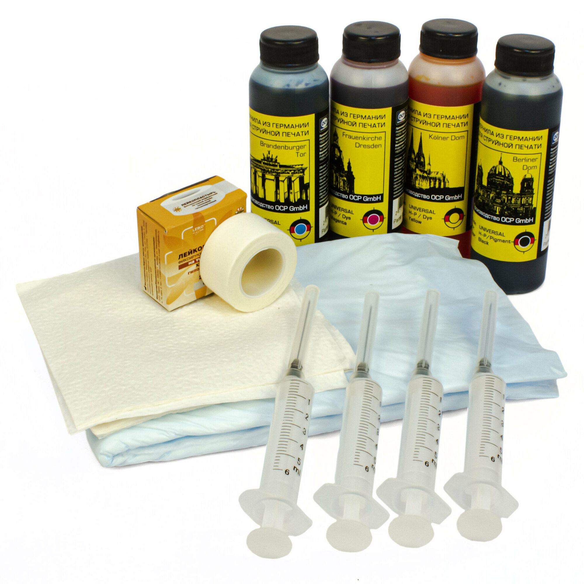 Заправочный комплект для картриджа HP 305 122 123 650 652 и 46 принтеров HP DeskJet 2130 2620 2630 3639, 1000 1050 2050 2050A 2540 3050 и Ink Advantage 1115 2135 3635 3636 3775 3785 3787 3788