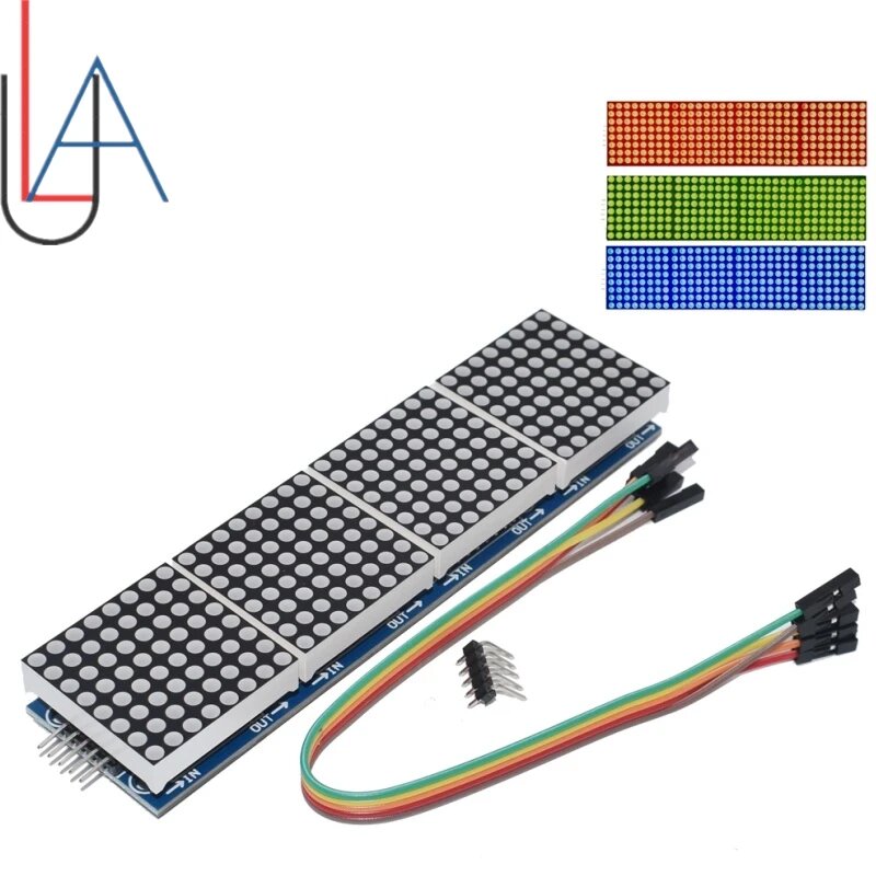MAX7219 Dot Matrix Module 4 In One Red Display — фото 1