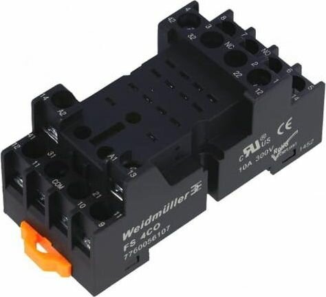 Панелька WEIDMULLER FS4CO Панелька PIN: 14 10А 300ВAC H: 30мм W: 30,8мм Монтаж: DIN 1шт