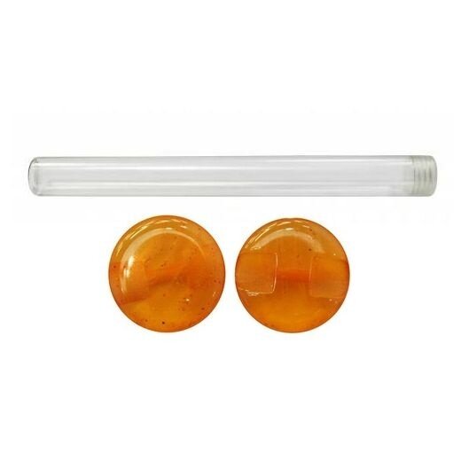 Пуговицы айрис в тубе, 20 L, 36 шт, оранжевый