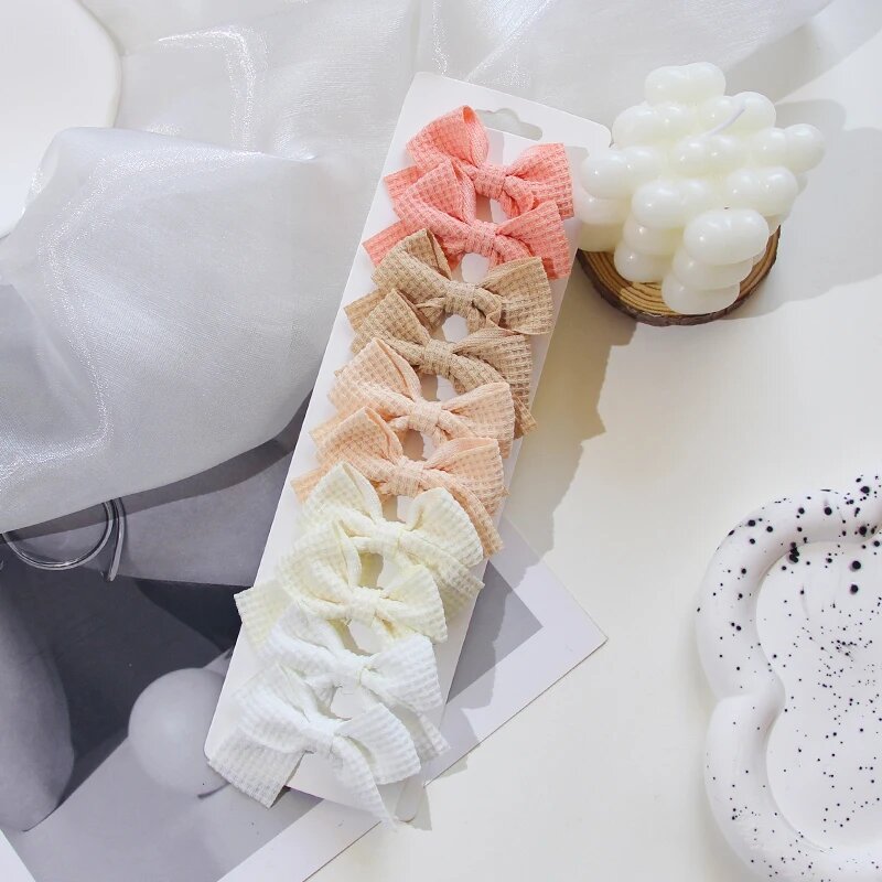 Заколки для волос Белые CUTE BOWS FJ001-9