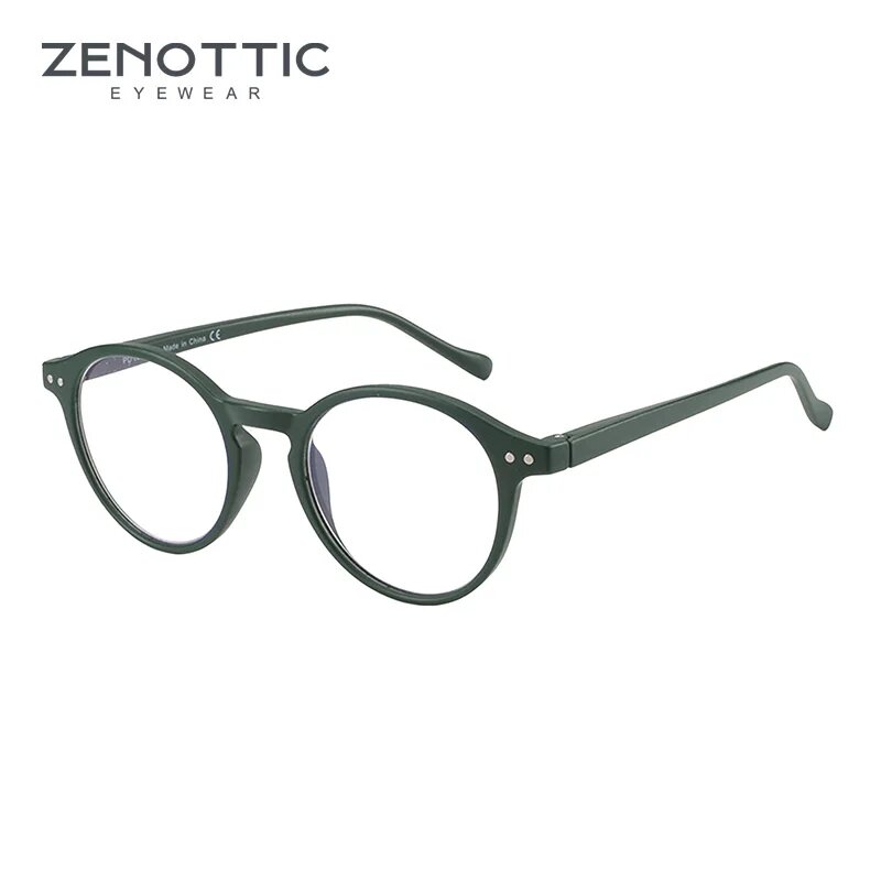 ZENOTTIC 2026 Очки для чтения, C10 Green Frame