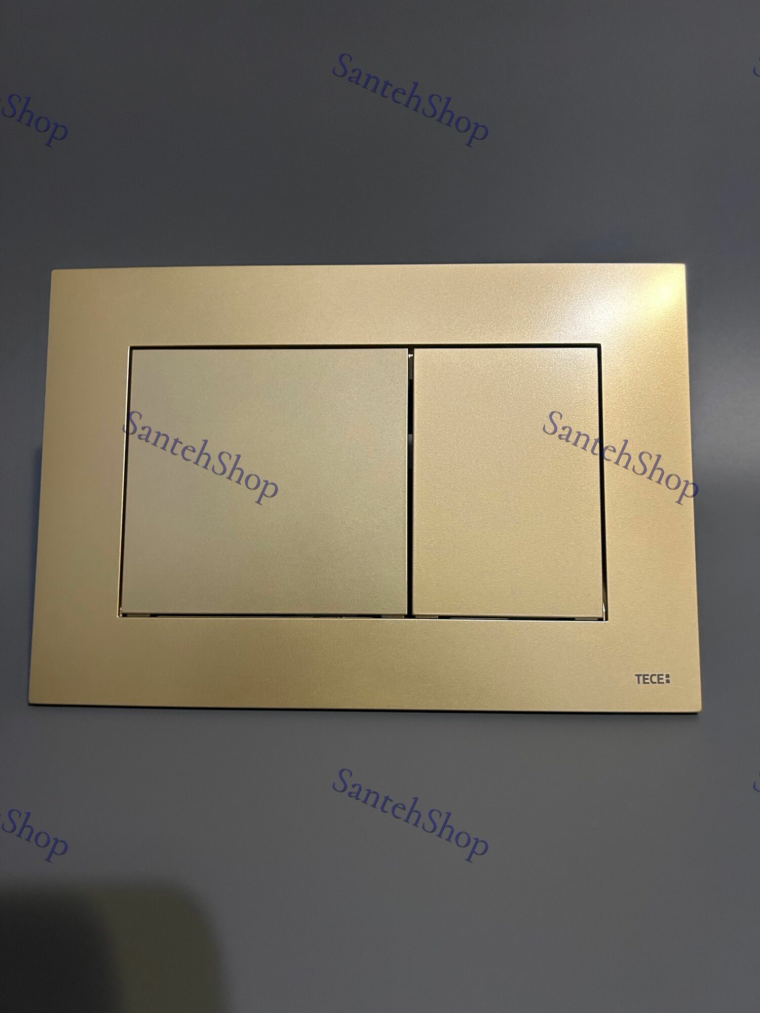 Кнопка смыва для инсталляции TECE, TECEnow 9240419 золото матовый не оставляет отпечатков