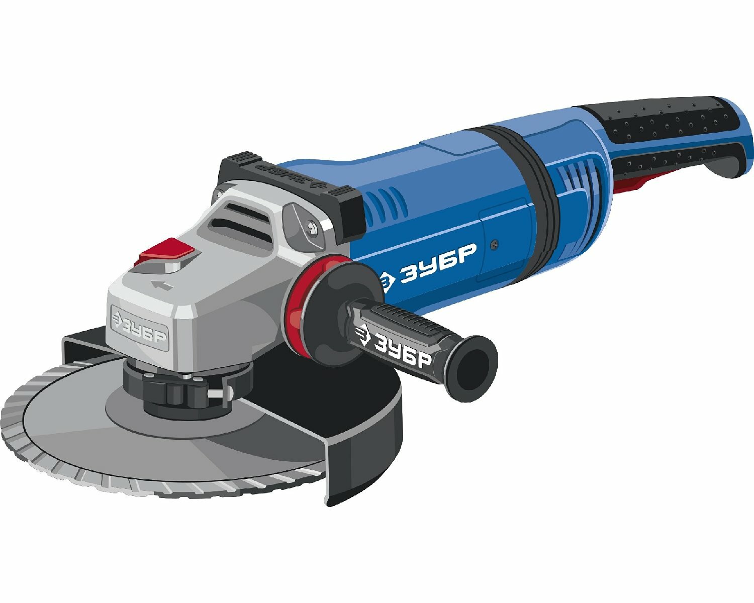 ЗУБР 2700 Вт, d230 мм, УШМ, АВТ защита, фланец МИГ , Профессионал (УШМ-П230-2700 ПВСТ) (УШМ-П230-2700 ПВСТ)