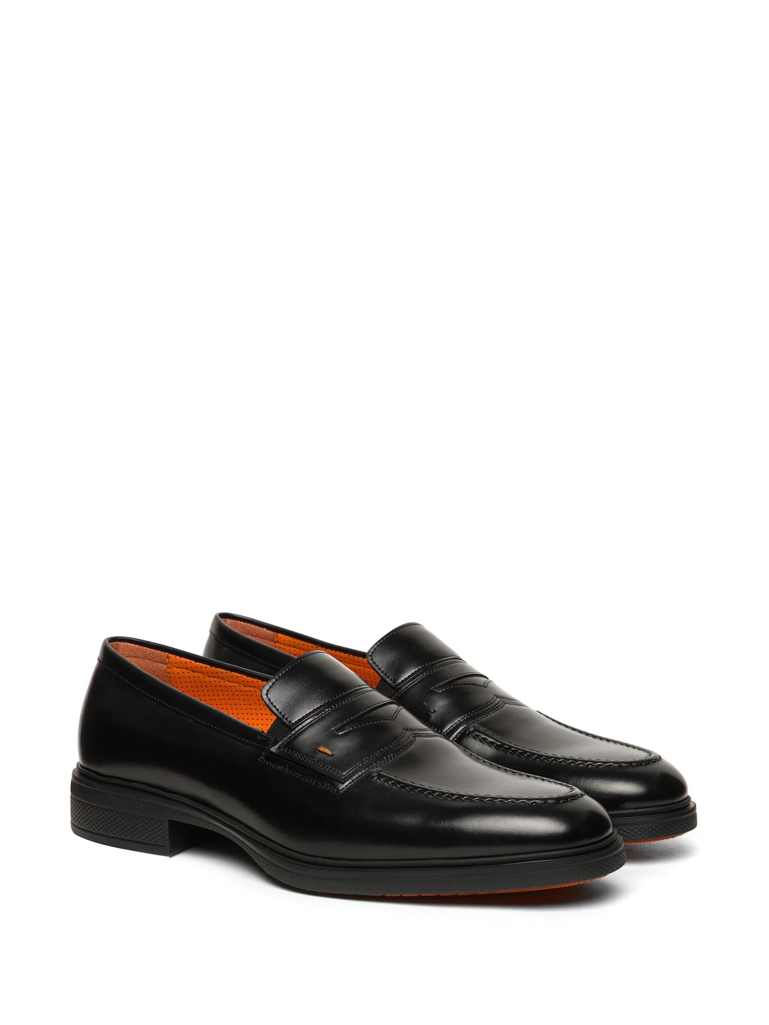 Лоферы Santoni Easy, размер 6, black/black — фото 1