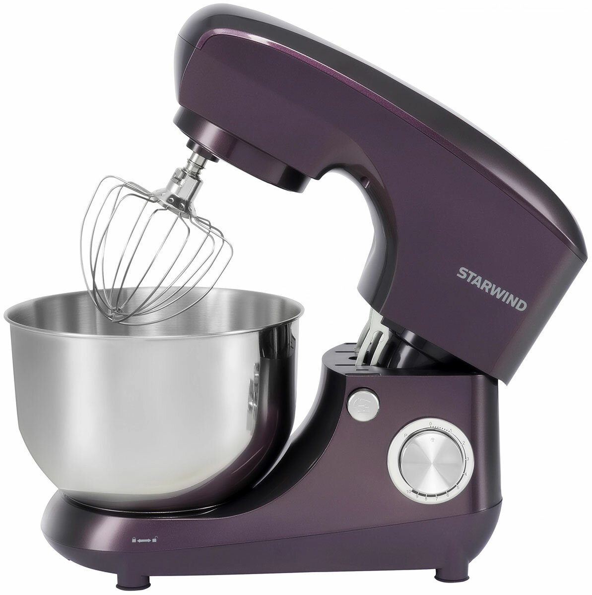 Миксер планетарный Starwind SPM5180, 1300 Вт, ежевичный