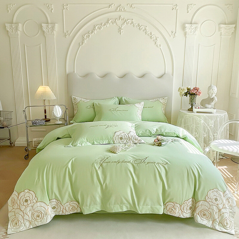 Постельное белье Miss Deer, хлопок, комплект из 4 предметов, 2024 год