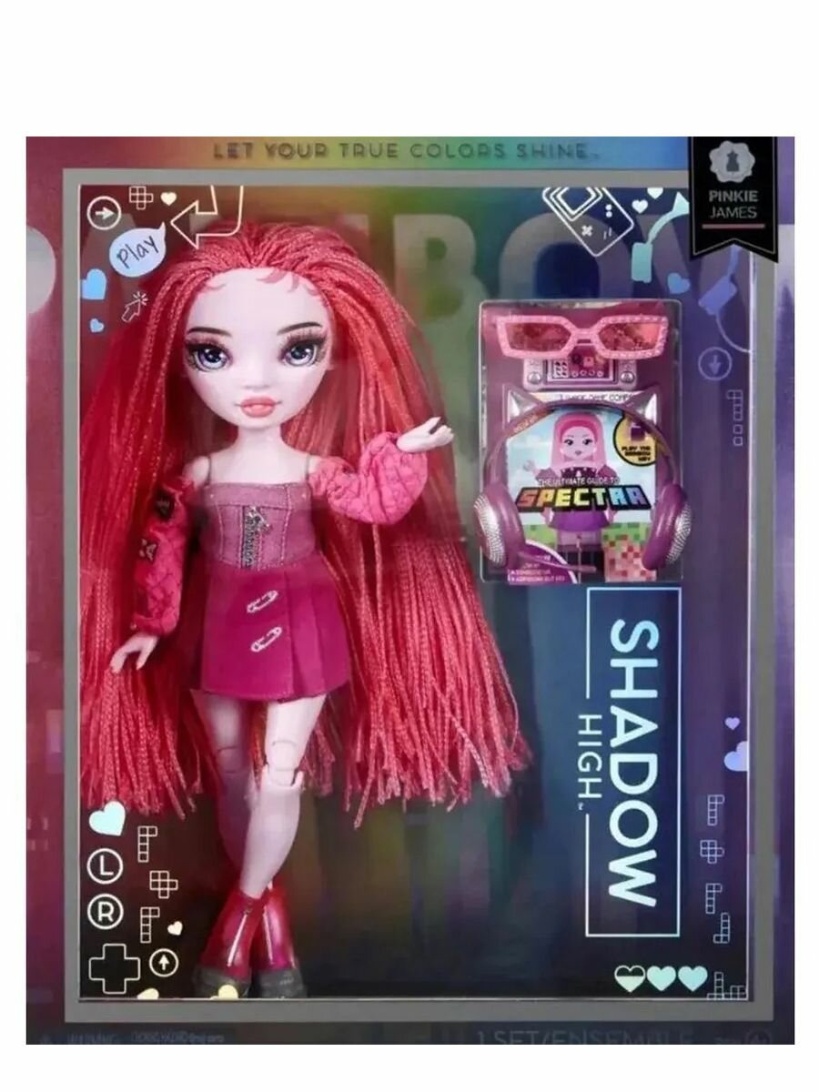 Рейнбоу Хай Кукла Shadow Пинки Джеймс inkie James 28 см