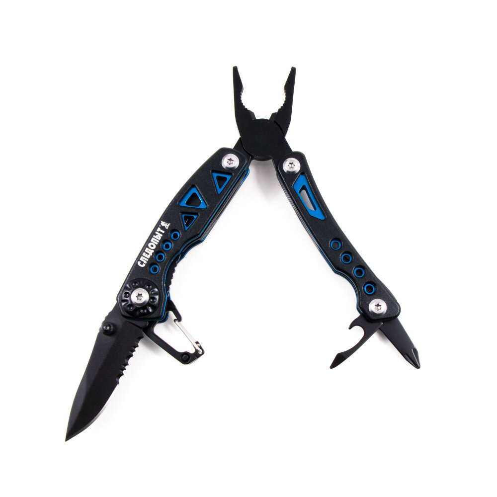 Мультитул (плоскогубцы) "следопыт-stalker", 78х36х20 мм, 7 предметов, в чехле, на блистере