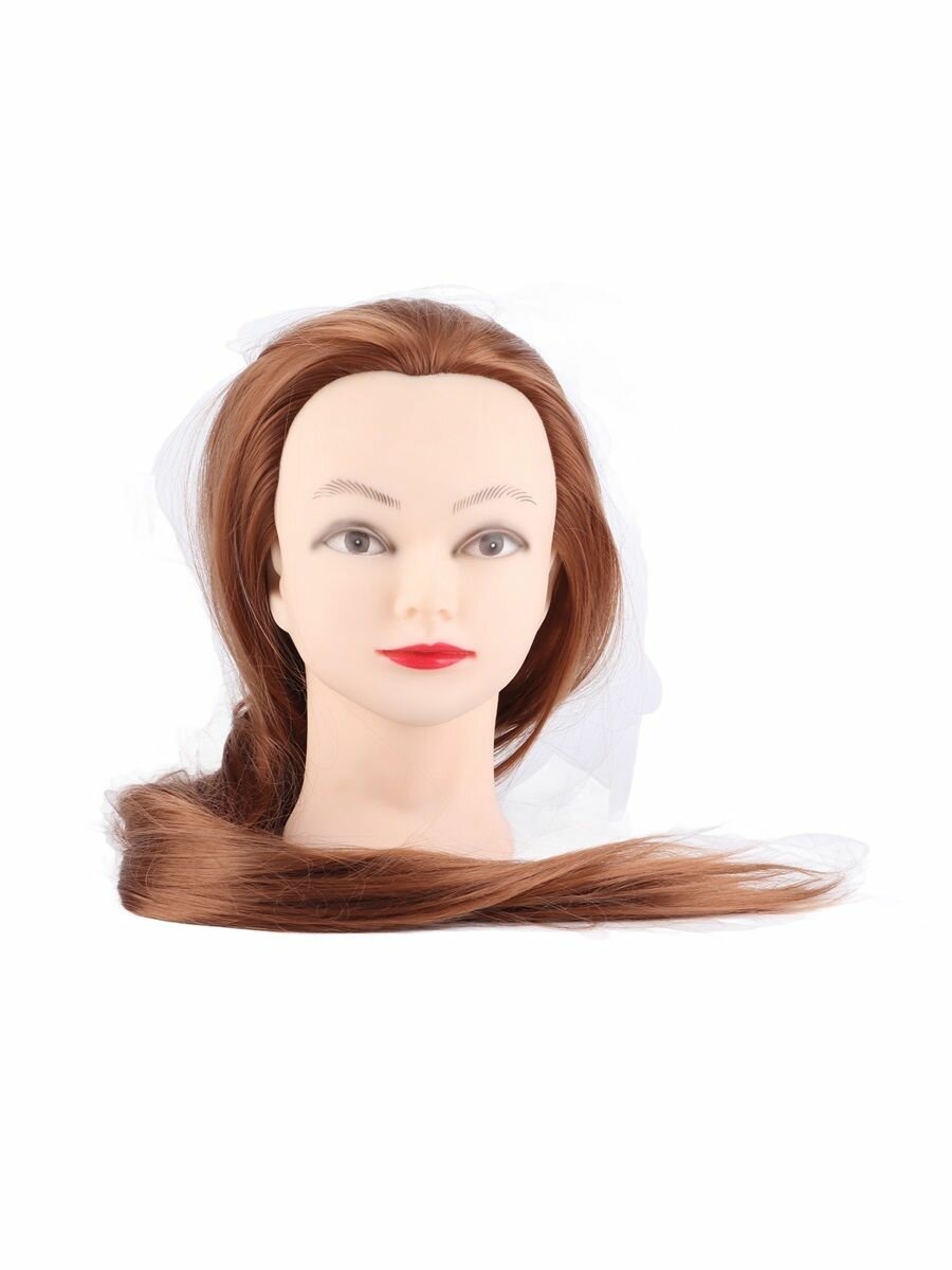 Золотисто-коричневая голова манекена для макияжа, пропорции 1:1, реалистичная текстура кожи, съемная голова для обучения парикмахера, косметологической практики, использования в салоне