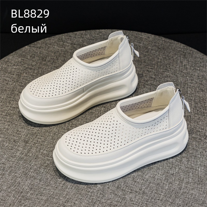 MOOCIE Женские кроссовки на толстой подошве, весна-лето 2025, новинка от знаменитостей из Интернета, универсальные, дышащие, с отверстиями, популярные модели, повседневная обувь небольшого размера