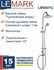 Душевой гарнитур Lemark LM8801C без смесителя с верхней душевой лейкой