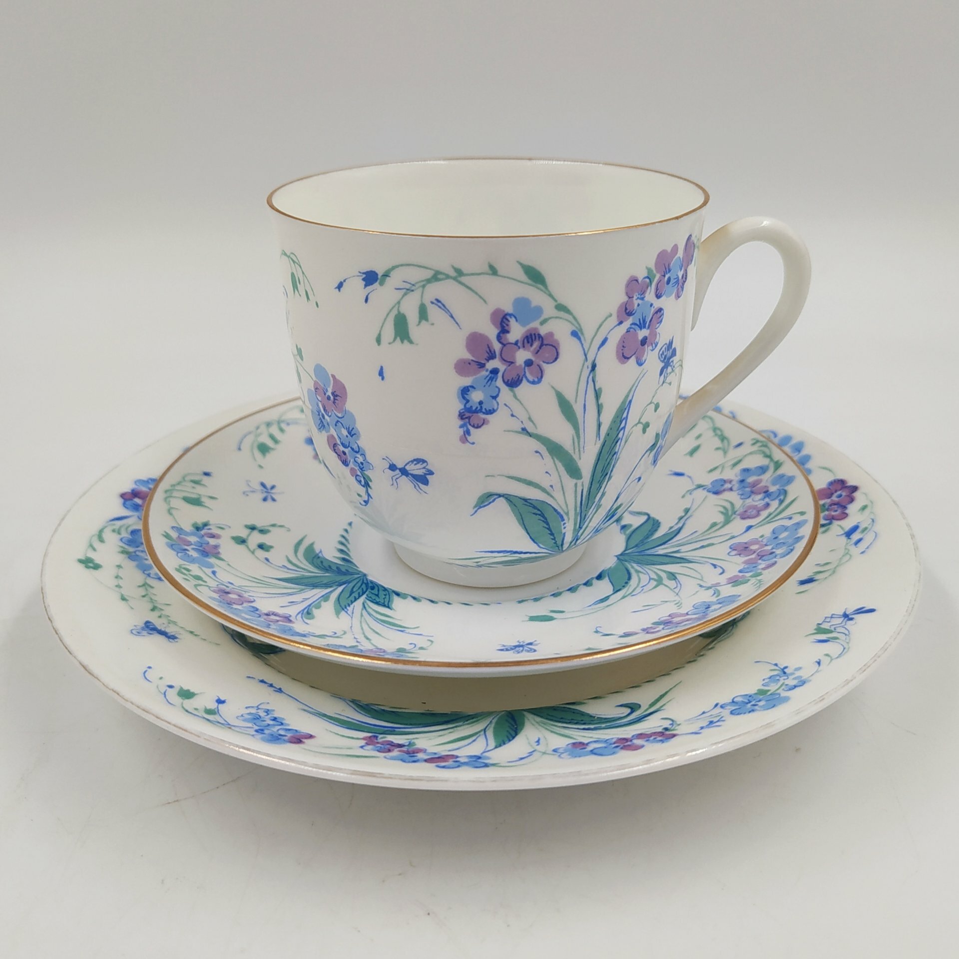 Трио кофейное "Незабудки", автор формы "Ландыш" Э. М. Криммер