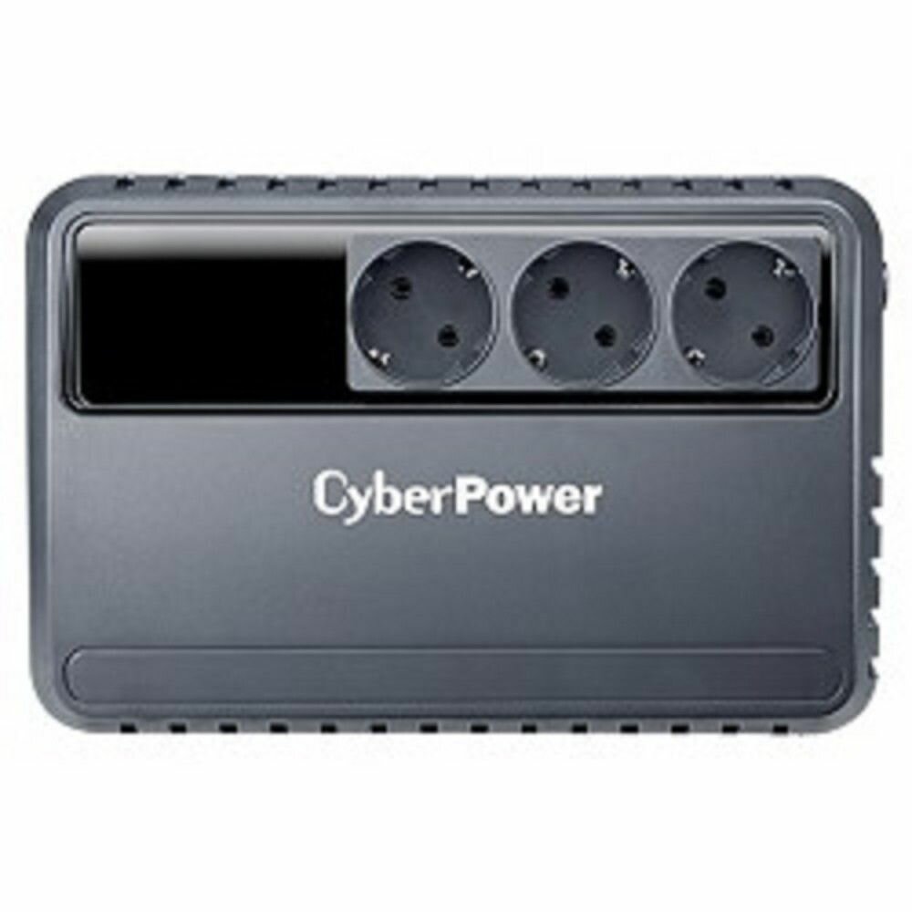 CyberPower BU600E Источник бесперебойного питания 600VA/360W, 3 розетки (Schuko), линейно-интерактивный