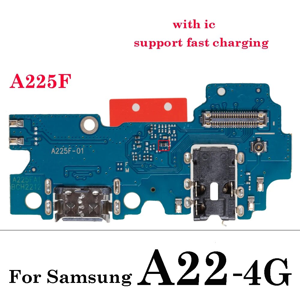 USB-разъем для зарядного устройства, док-станция, порт быстрой зарядки, гибкий кабель для For A22 4G