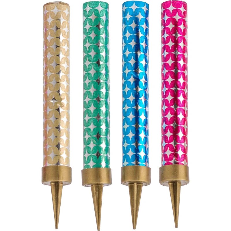 Набор свечей Фонтан настольный 10см 30сек 4шт/уп, MF-004