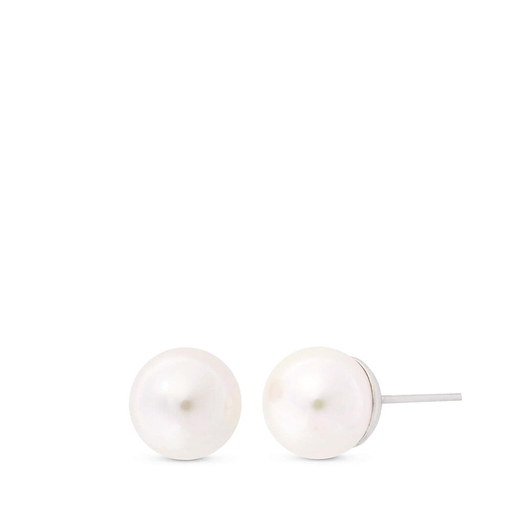 Серьги, серебро, 925 проба, родирование, жемчуг