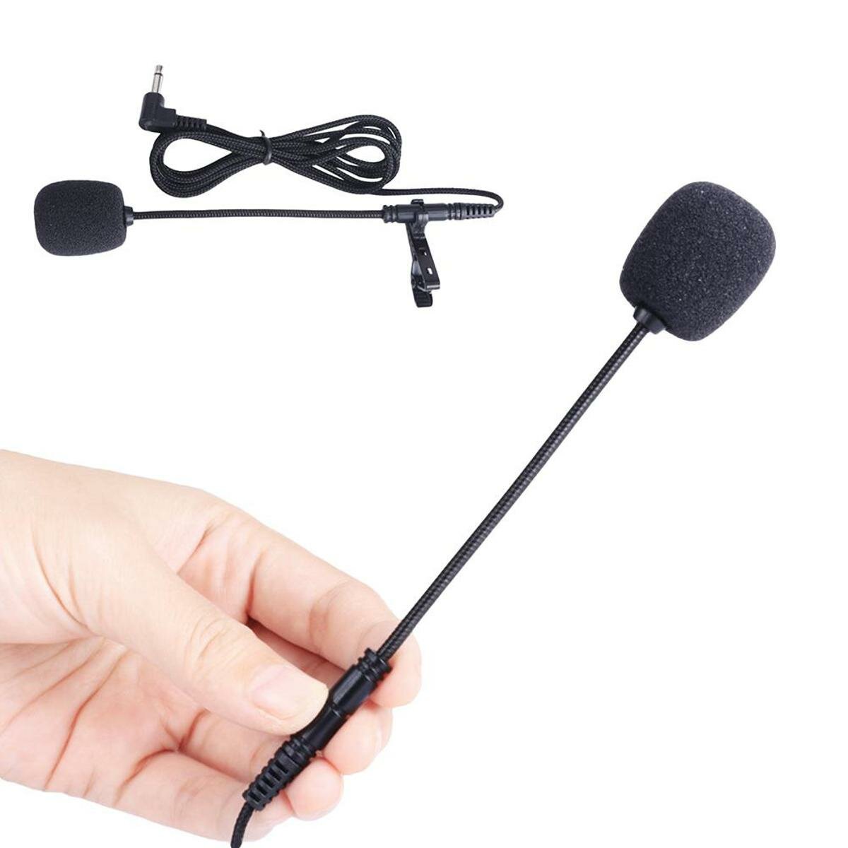 Петличный микрофон с зажимом Handsfree, проводной, емкостный, мини-петличный микрофон, разъем 3,5 мм