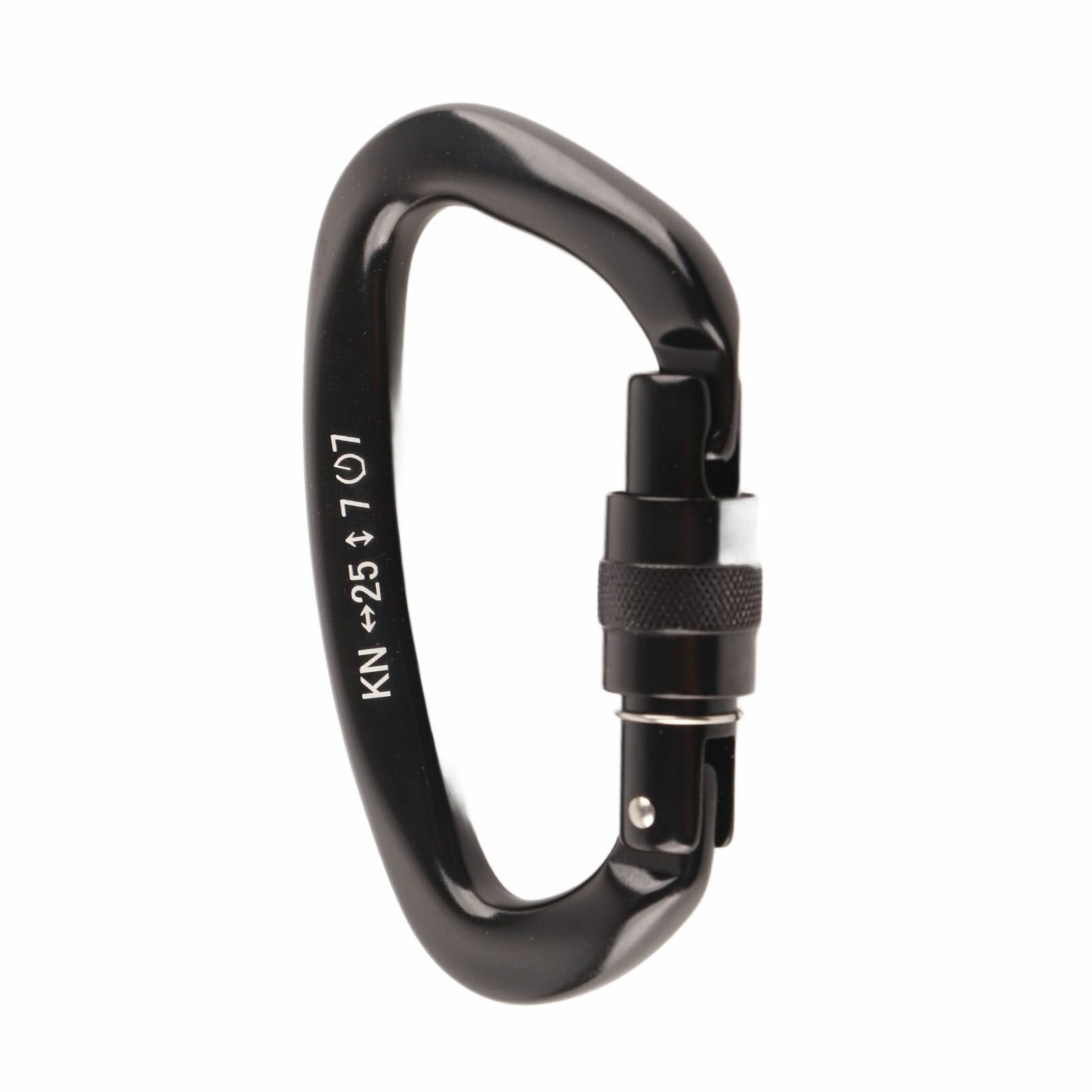 D-карабин, зажим из алюминиевого сплава, автоматический замок, сверхмощное D-кольцо Caribeener для скалолазания, кемпинга, черный