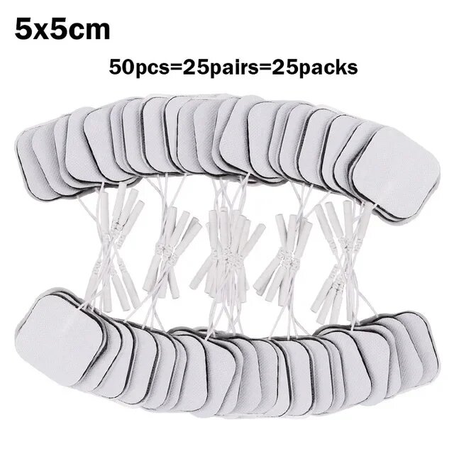 Сменные электроды для массажера 5x5 см, 50 шт