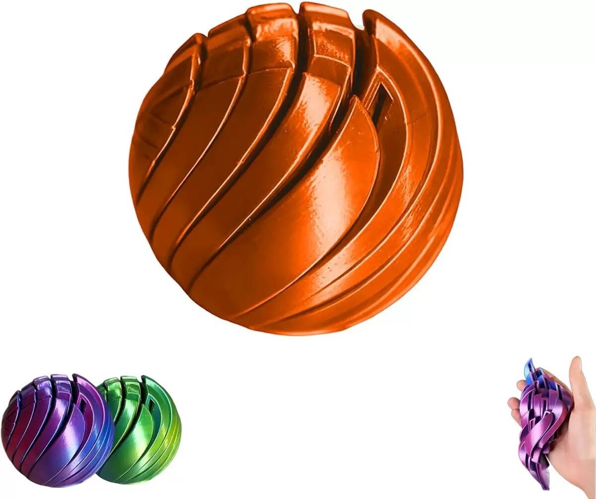 Кросс-бордерный популярный 3D-печатный спиральный антистрессовый слайм-мяч, креативный подарок, развивающая игрушка для детей