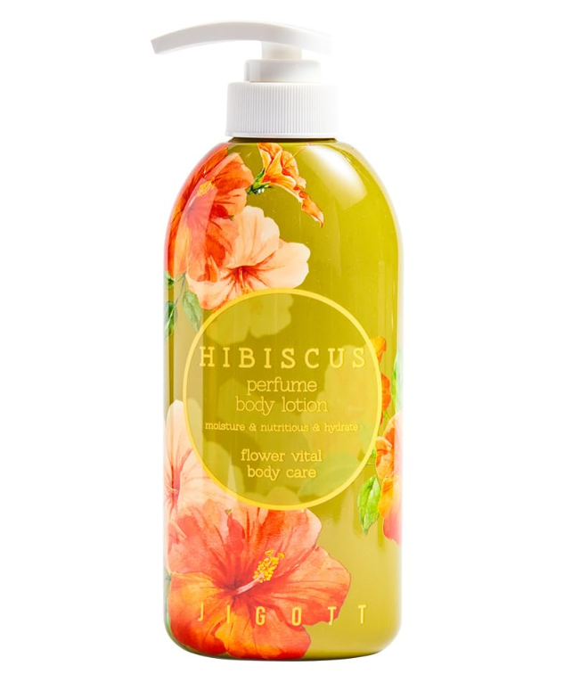 Лосьон для тела парфюмированный экстракт гибискуса JIGOTT 500МЛ снаб