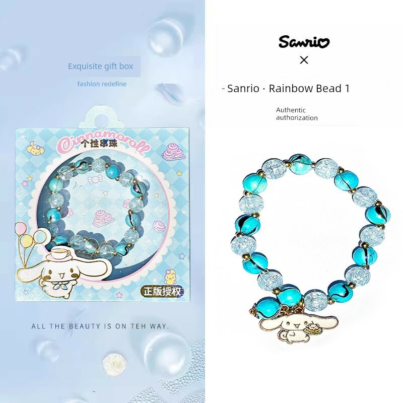 Браслет Sanrio Melody для маленьких девочек, браслет с кристаллами, детский браслет Kuromi, подарок на день рождения