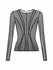 Топ Elisabetta Franchi Tulle bustier-cut top, размер 46, black/black