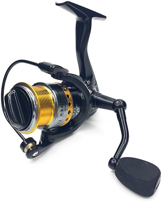 Катушка безынерционная Namazu PRO Alligator NEW AL2000, 5+1 подш, метал. шпуля + запасная графит, N-RAL2000N