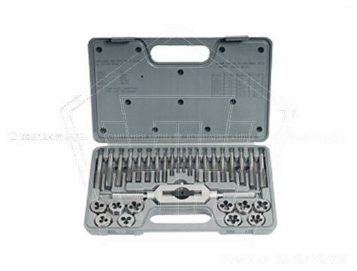 Набор метчиков и плашек м3-м12 (31пр. пласт. футляр) техмаш/beril (542031)