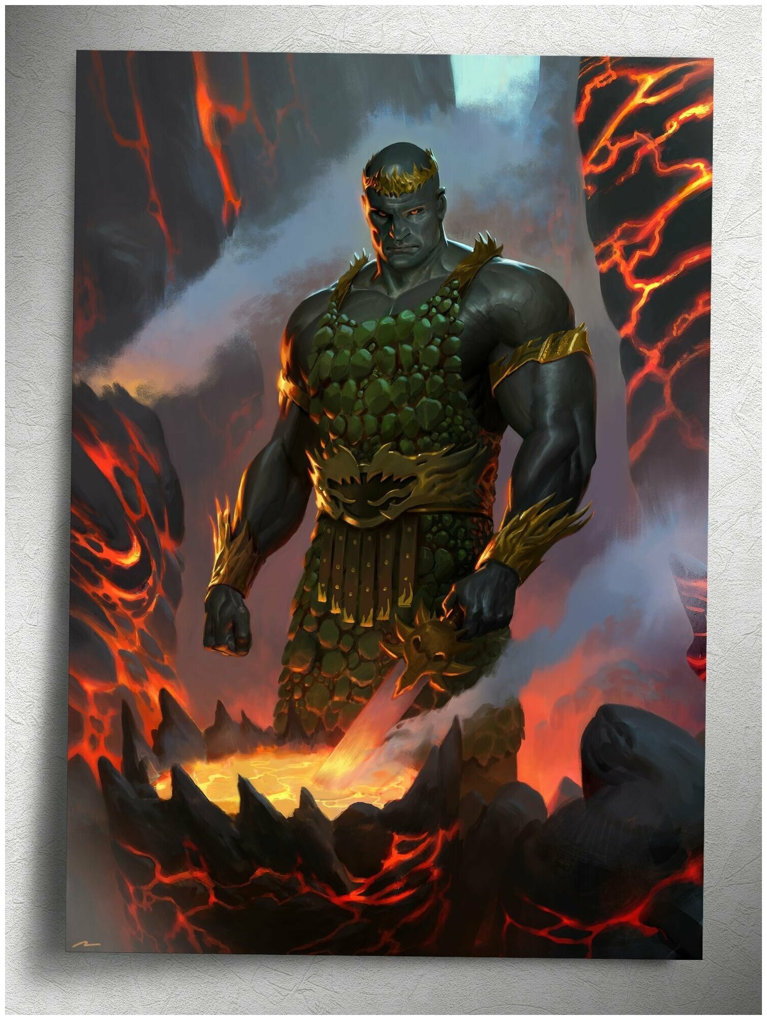 Постер Вархаммер 40к: примарх Вулкан (Vulkan)