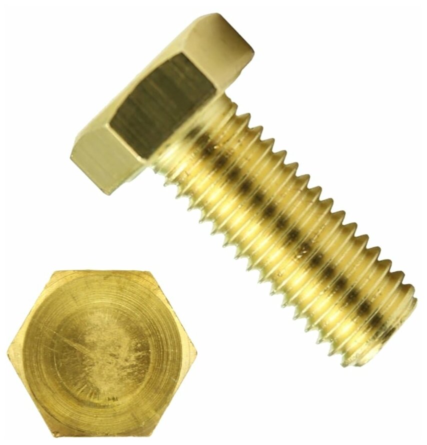 Болт DIN933 М8х16 лат. SW 13 аналог ГОСТ 7798-70 DIN931 (упак 20 шт)