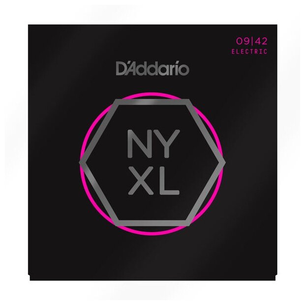 NYXL0942 NYXL Комплект струн для электрогитары, никелированные, Super Light, 09-42, D'Addario