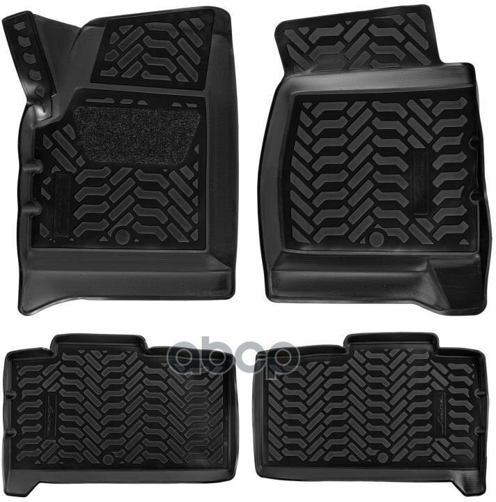Ковры для UAZ Patriot (с окт.14-), 4 шт, выс. борт, 3D с подпятником, ТЭП, черн. (ACM-PS-11) AIRLINE арт. ACMPS11