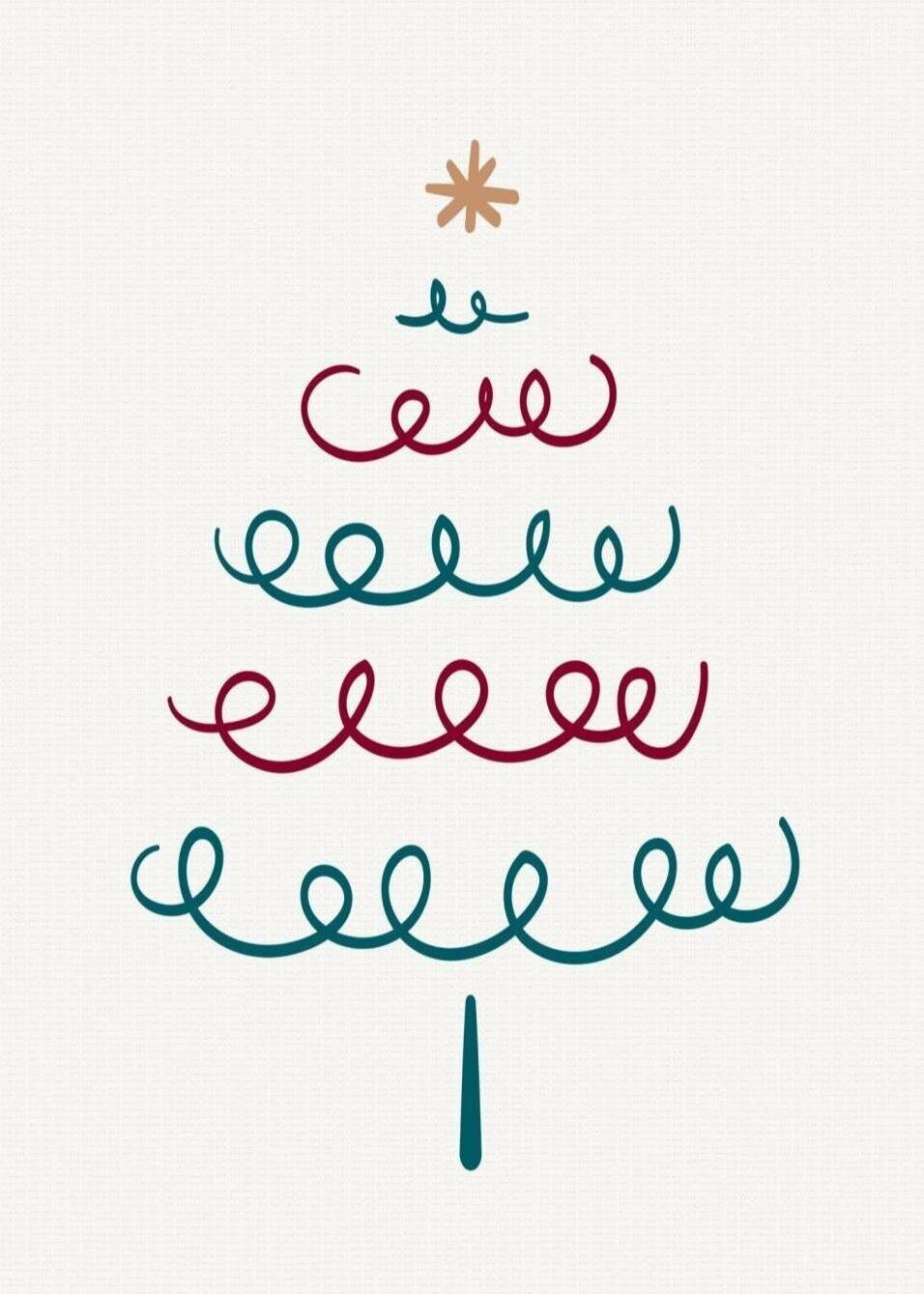 Постер / Плакат / Картина Новый Год - Цветная елка 50х70 см в подарочном тубусе