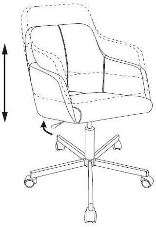Кресло Бюрократ CH-380M миндальный каппучино 38-402 крестовина металл