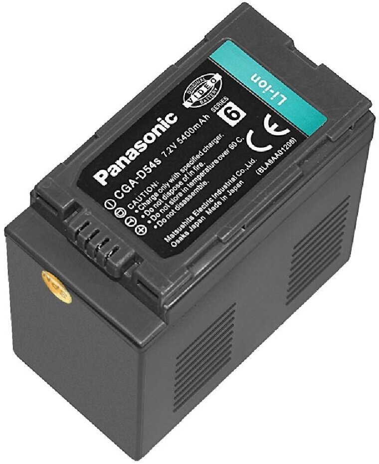 Аккумуляторная батарея Panasonic CGA-D54S/CGA-D54 для видеокамер Panasonic, 5400 мАч