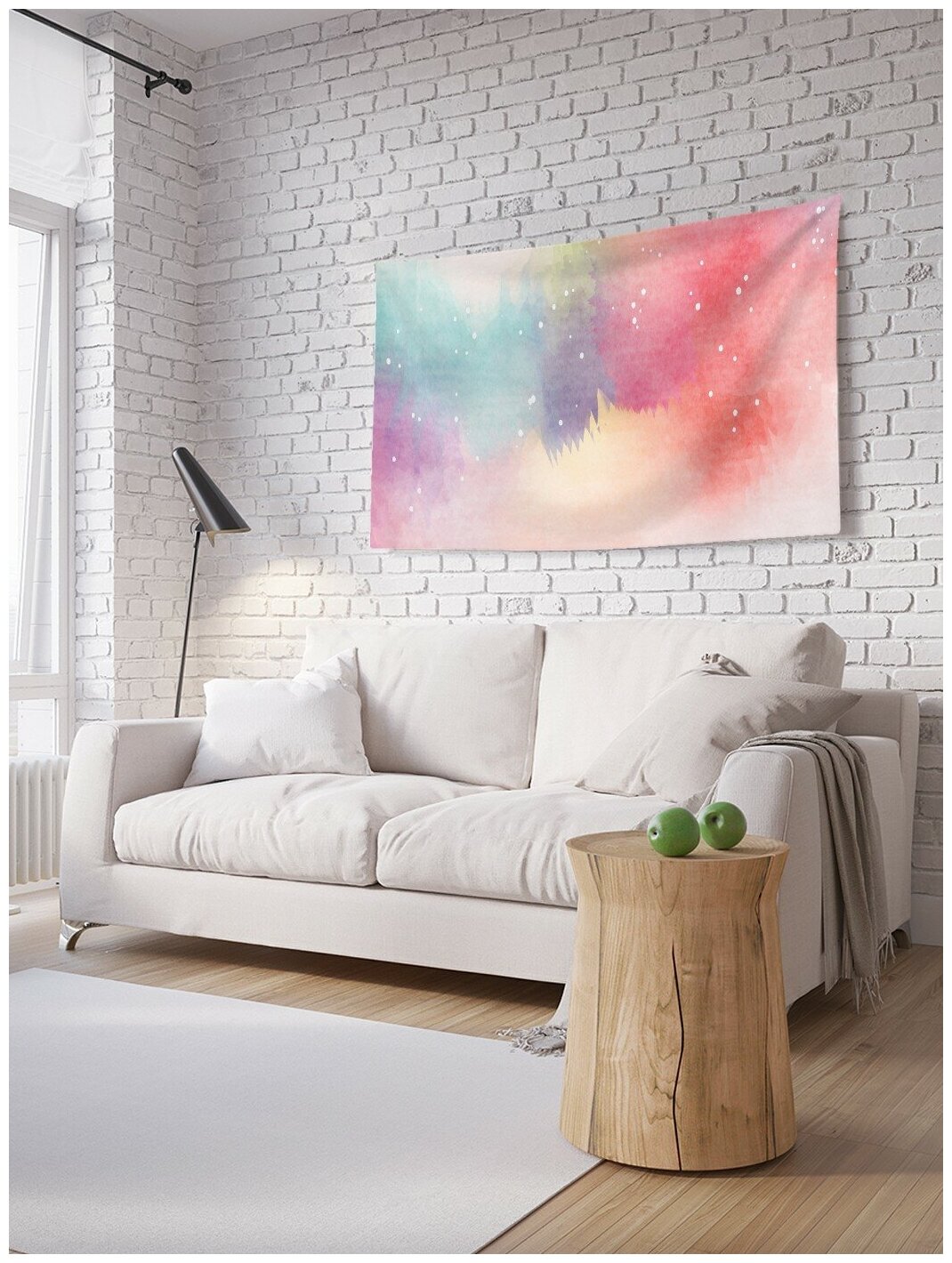 Горизонтальное фотопанно JoyArty на стену "Акварельные разводы", 150x200 см