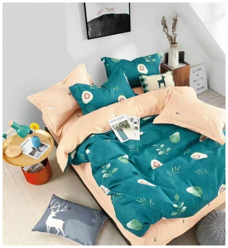 Комплект постельного белья Alanna Home/ Евро / Сатин / В подарок