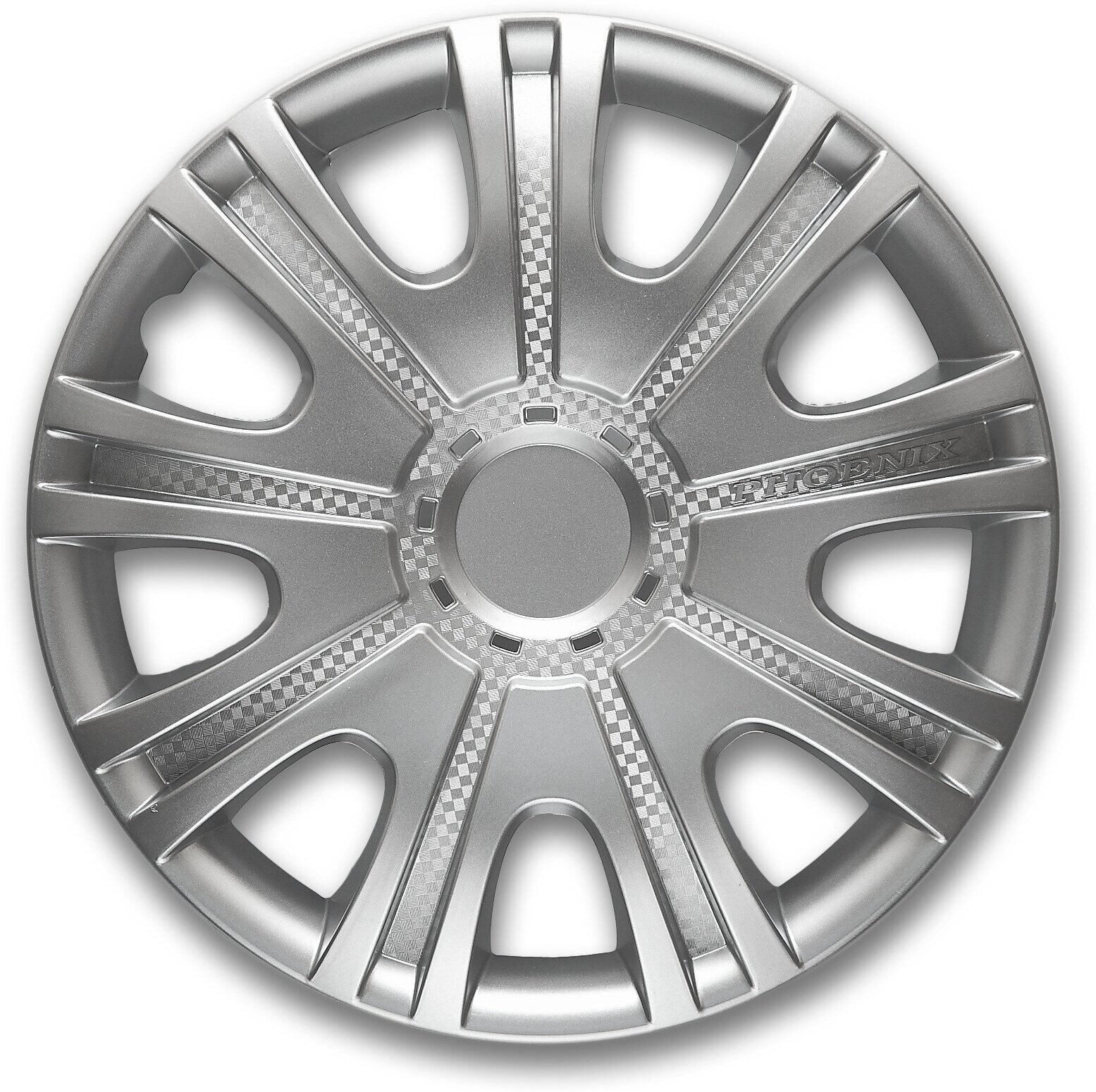 Колпаки на колеса декоративные Phoenix (серебро) 14" (4 шт.)