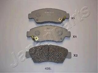 Колодки пер. диск. Honda Civic CRX EG2/EH6 92-> Japanparts арт. pa435af