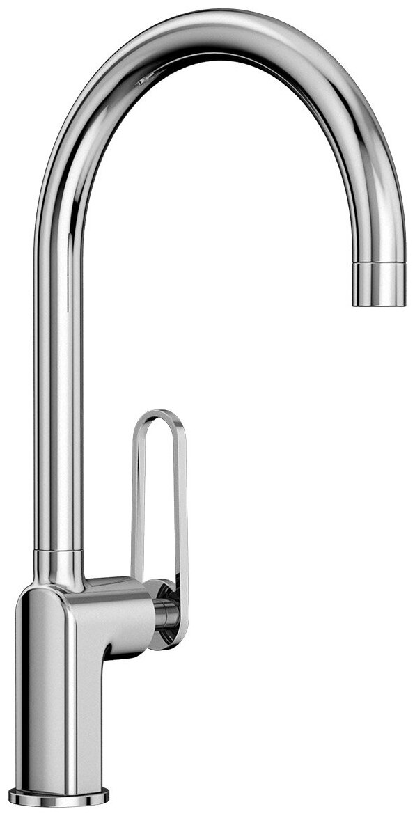 Смеситель для кухни, мойки латунный высокий однорычажный с поворотным изливом ELGHANSA 5605050, хром