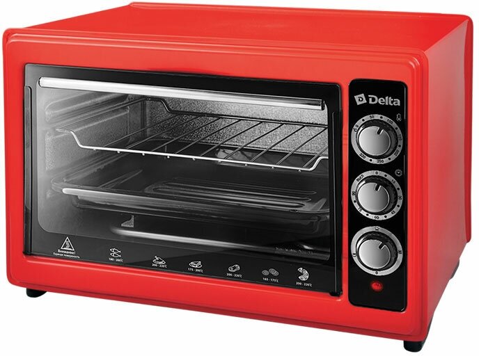 Духовой шкаф DELTA D-0123 красный