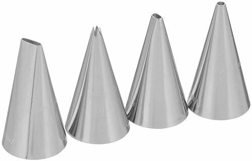 Насадки кондитерские для надписей, набор 4 шт.